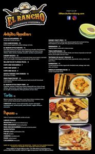 Menu | El Rancho Restaurant