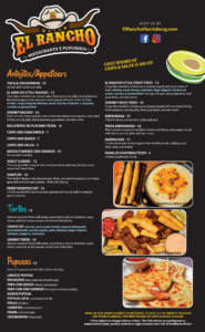 Menu | El Rancho Restaurant